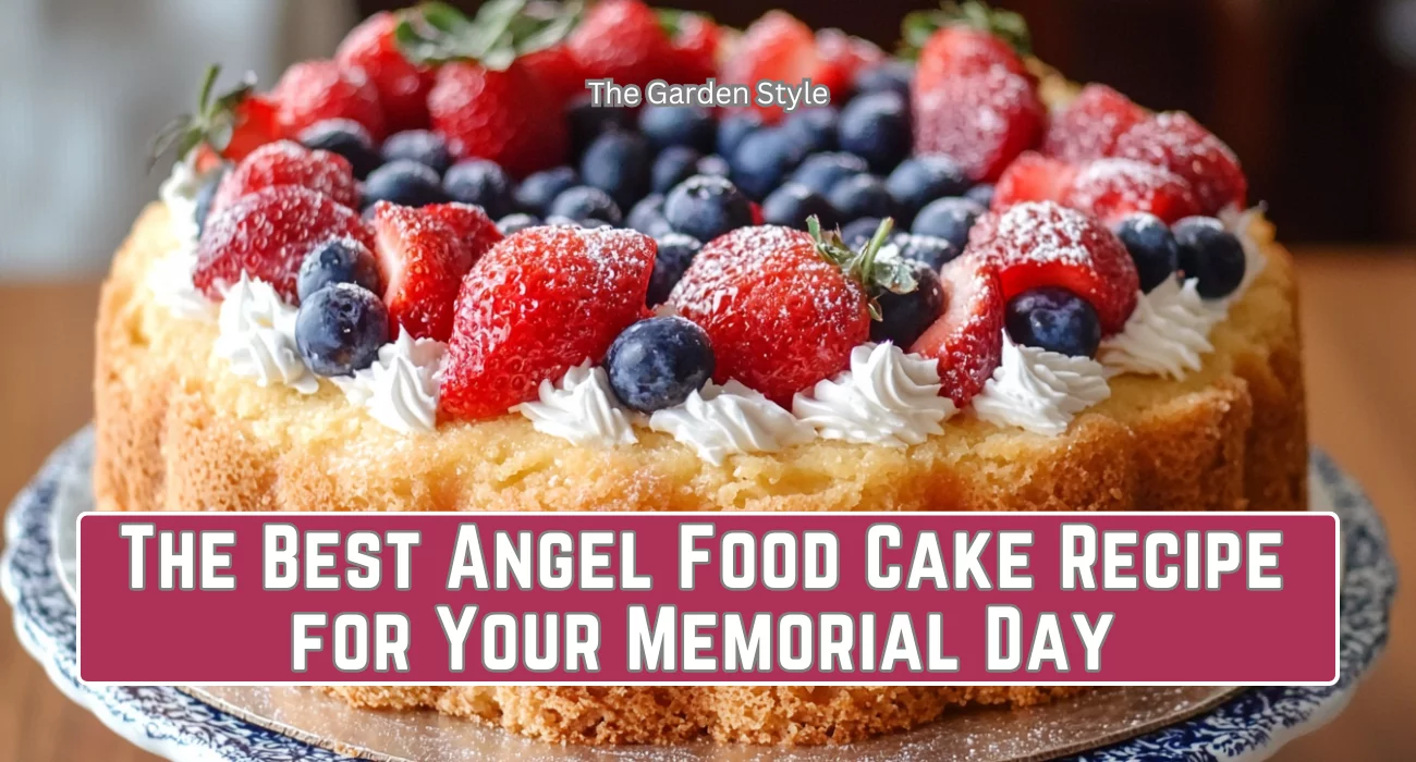 Patriotic Angel Food Cake: 4th of July & Memorial Day Dessert Recipe ...